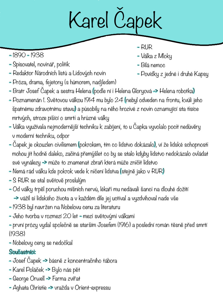 Karel Čapek | PDF