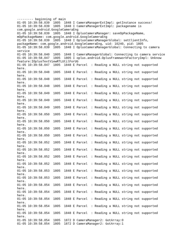 Log Cat 1736062797995 | PDF | Software Engineering | Computer Programming