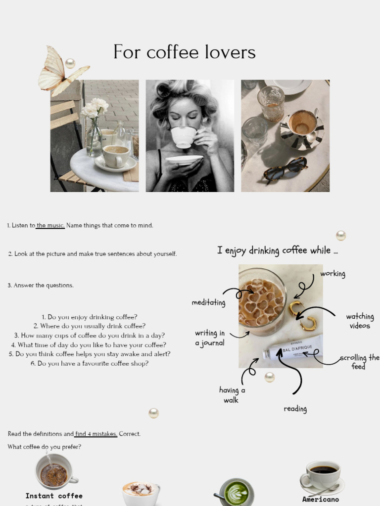 Coffee Preferences and Brewing Guide | PDF | Coffee | Drink