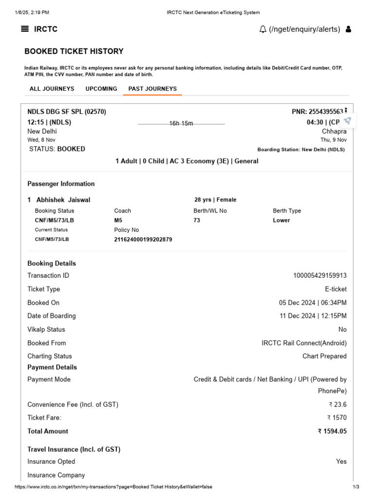 IRCTC Next Generation Eticketing System | PDF | Debit Card | Services ...