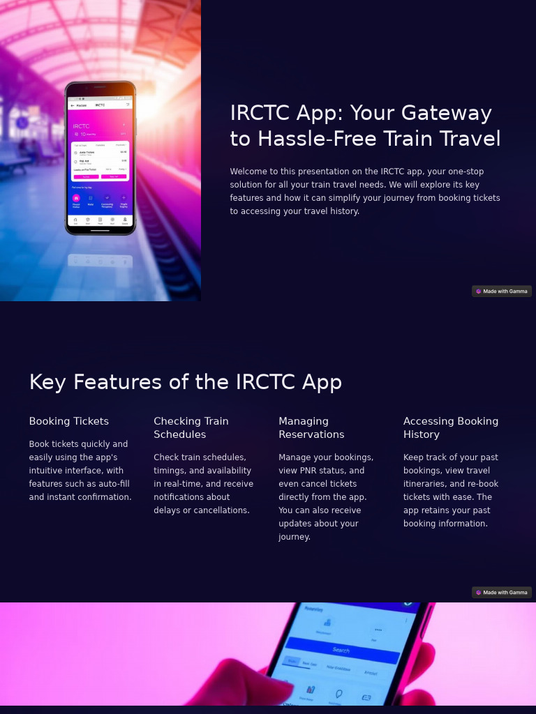 IRCTC App Your Gateway To Hassle Free Train Travel | PDF