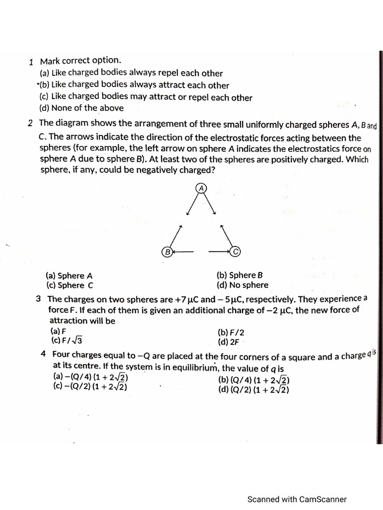 Phy Question 125 | PDF
