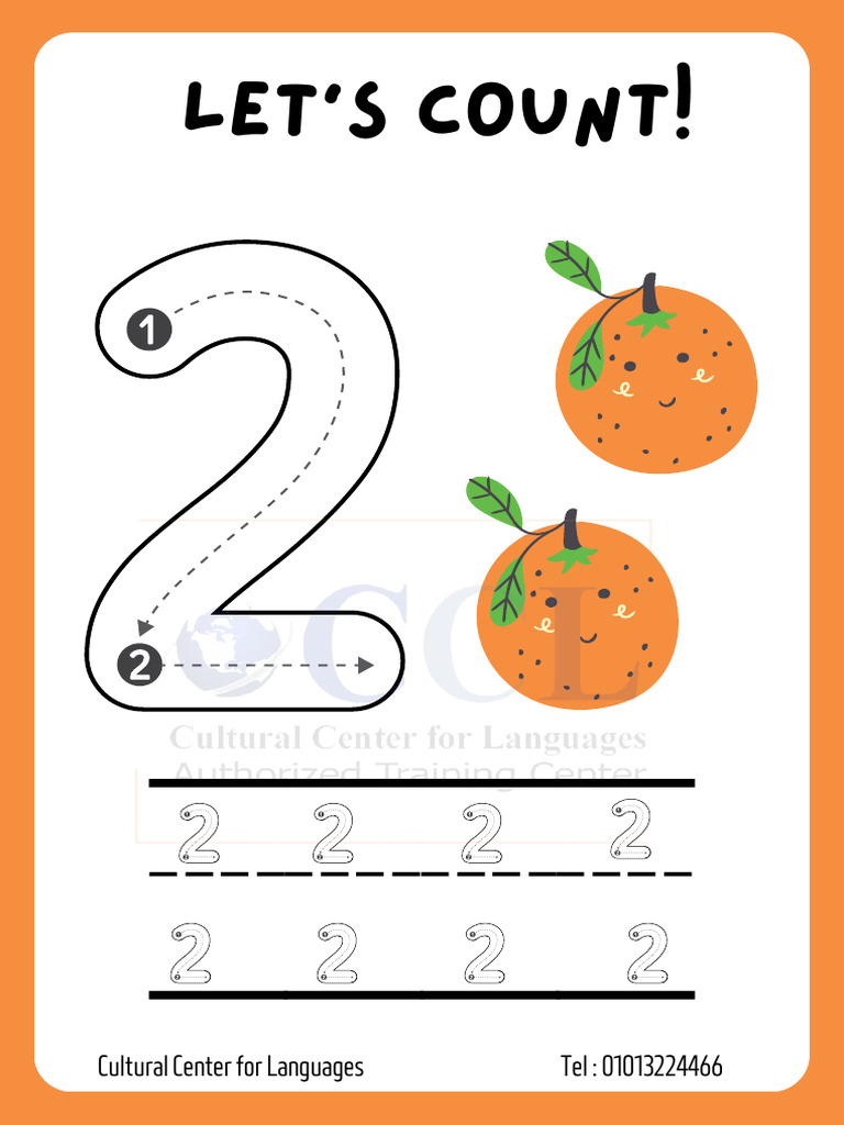 Colorful Illustrative Let's Count the Number 1-10 Math Worksheet (2) | PDF