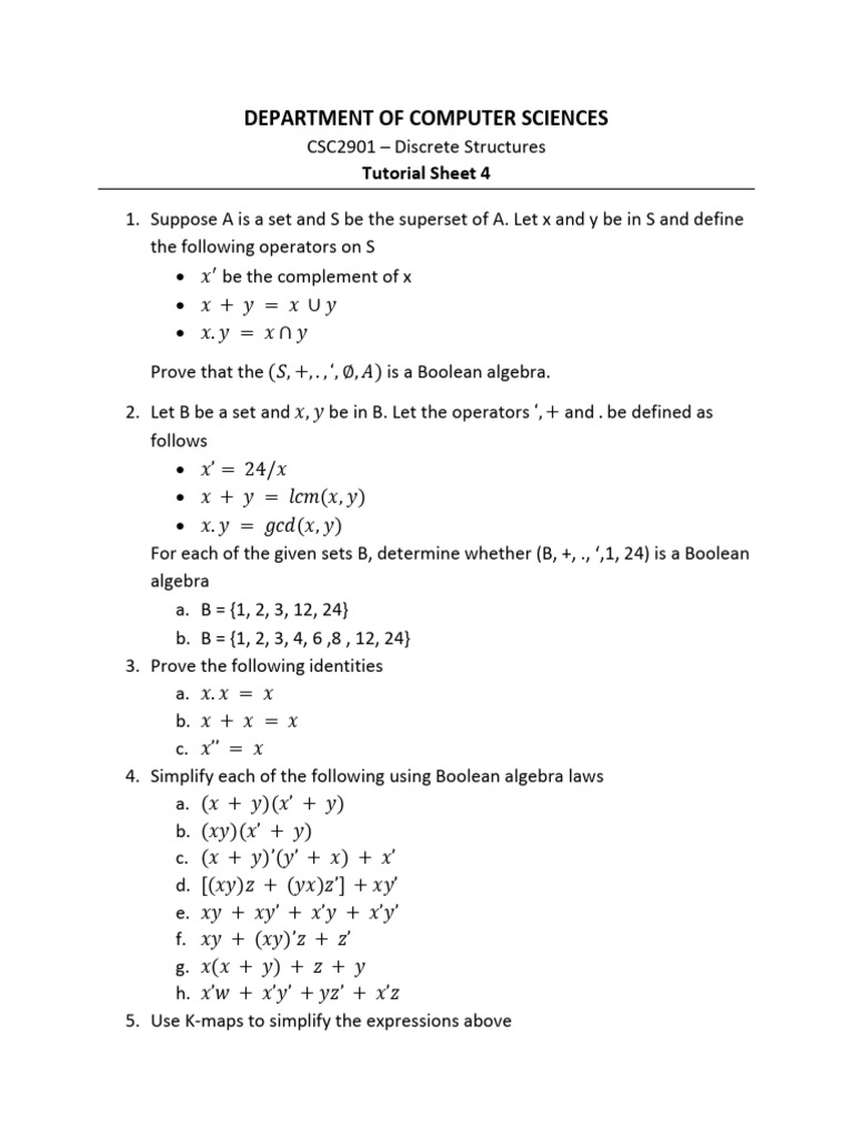 CSC2901-Tutorial4-2021 | PDF