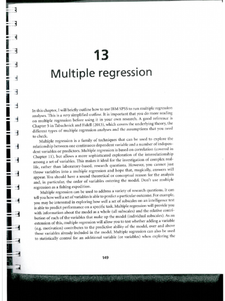 Multiple Regression | PDF
