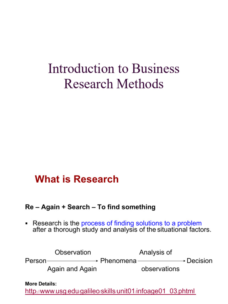 BRM Slides | PDF | Sampling (Statistics) | Methodology