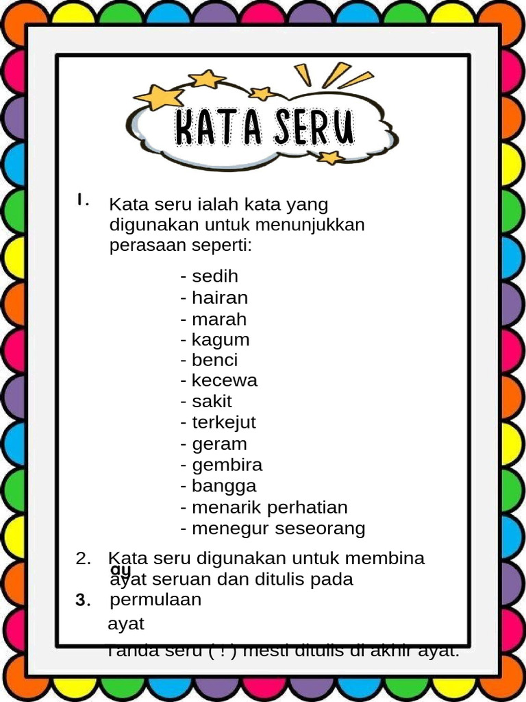 Jenis dan Contoh Kata Seru | PDF