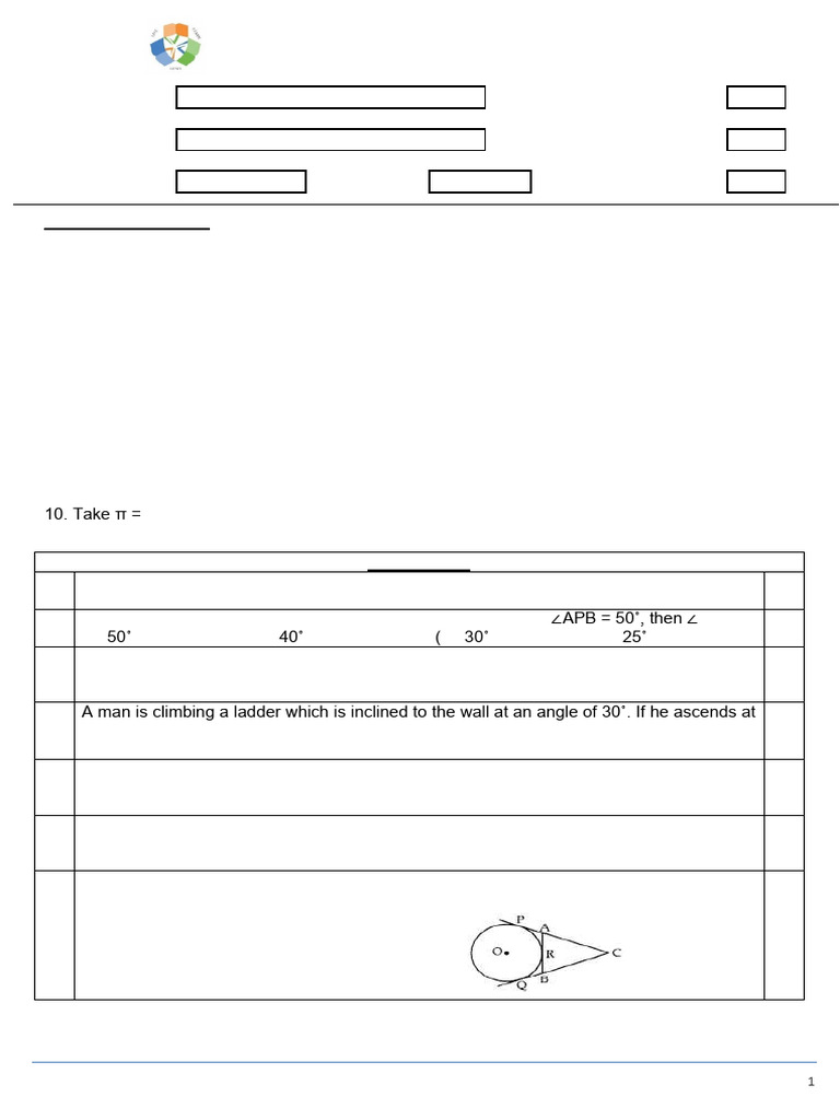Gr10 Maths Rev II (2024-25) Finalllllll | PDF | Investment Fund | Mutual Funds