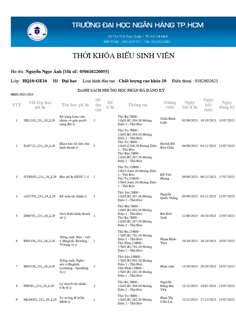 TKB HK1 2023-2024 | PDF