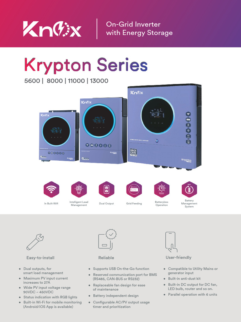 Krypton Series 5600, 8000, 11000, 13000 | PDF | Alternating Current ...