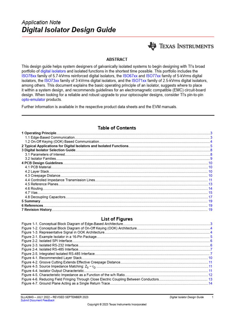 Digital Isolator Design Guide | PDF | Insulator (Electricity) | Printed ...
