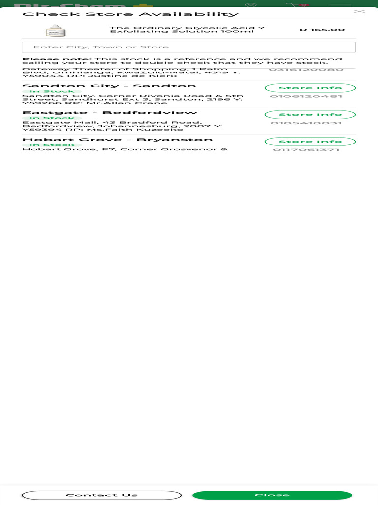The Ordinary Glycolic Acid 7 Exfoliating Solition 100ml Dis-Chem | PDF