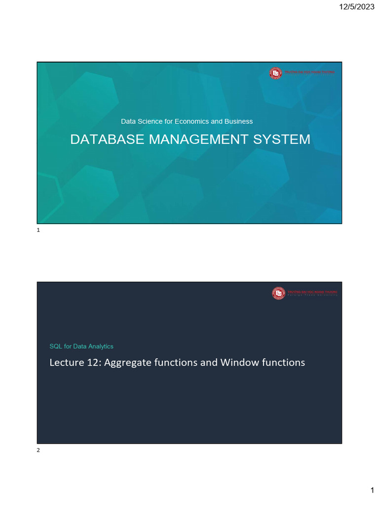 Lecture 11 DMS | PDF | Data Management | Databases Lecture 11 DMS | PDF | Data Management | Databases