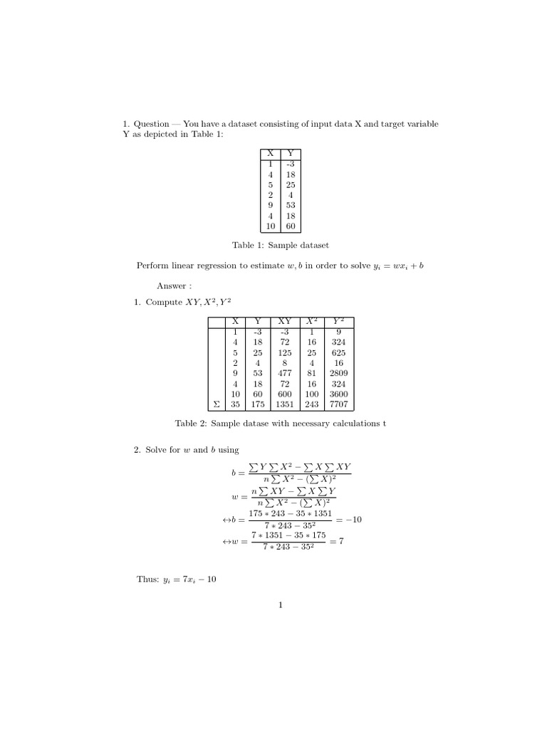 007 10-Regression-Practice-Questions-Answers | PDF