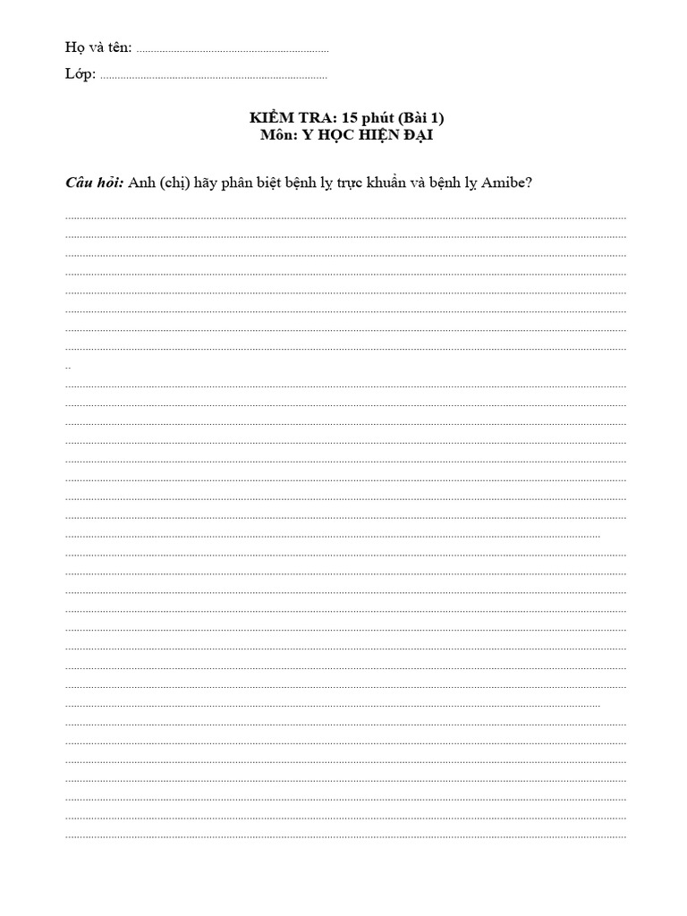 Kiểm tra YHHĐ 15P.doc | PDF