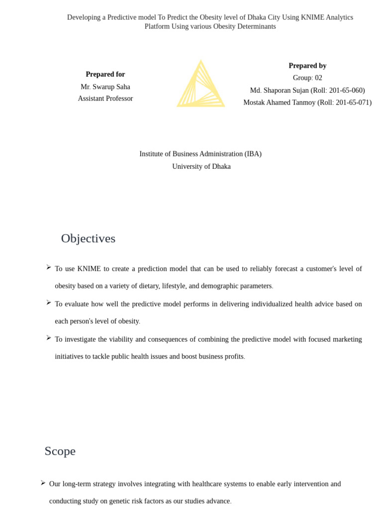 BA_Presentation Grp 2 | PDF | Obesity