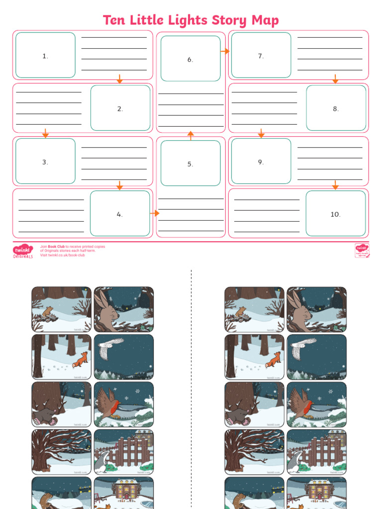TF L 96 Ten Little Lights Story Map Activity Sheet English - Ver - 1 | PDF