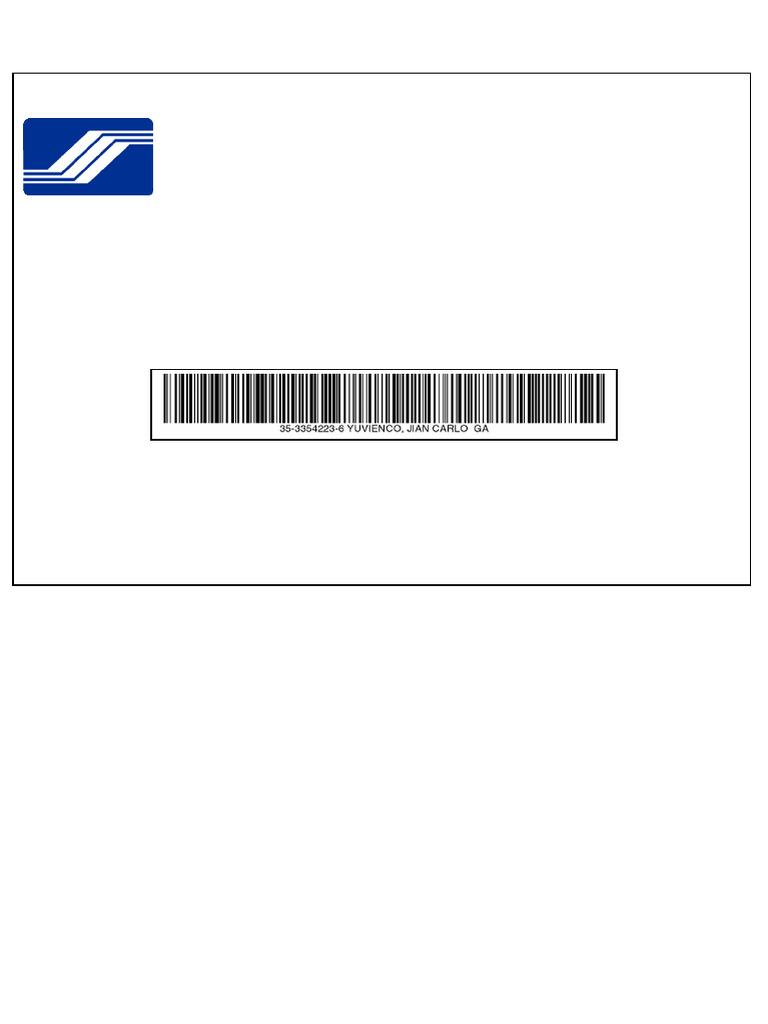 SS - Number - Slip YUVIENCO, JIAN CARLO GA | PDF