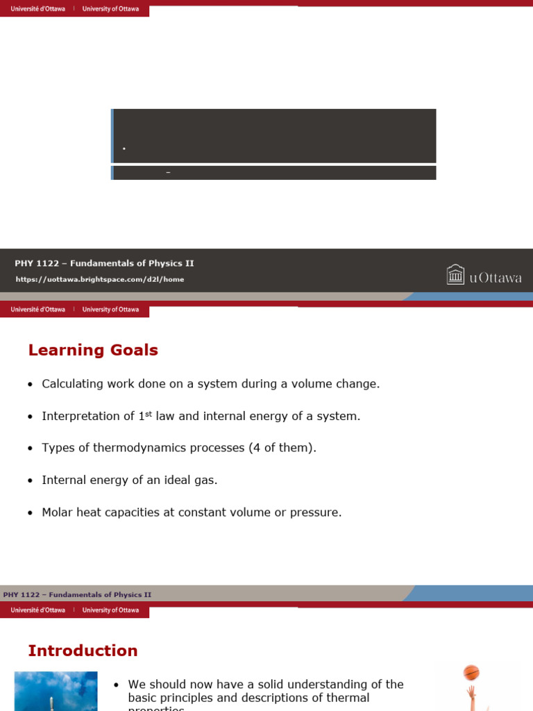 Chapter 19 - 1st Law of Thermo 1122 20235 | PDF | Gases | Heat