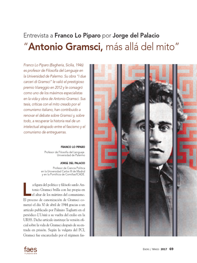 Gramsci Mas Alla Del Mito Entrevista A F | PDF | Antonio Gramsci ...