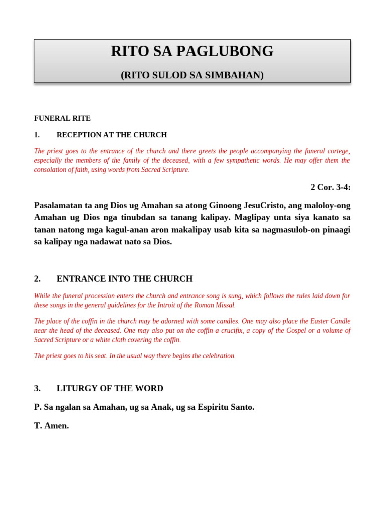Funeral Rite | PDF