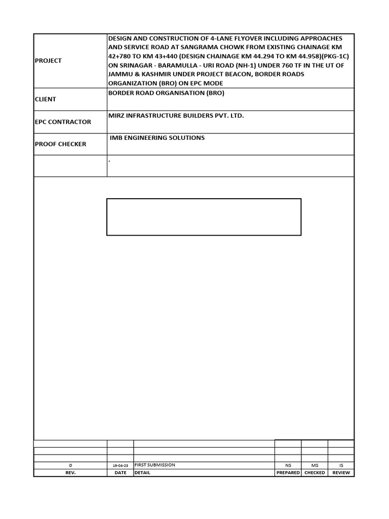 Design of RE wall for flyover at 44+646 R0 (1) | PDF | Building ...