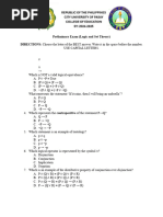 Mid Term Exam 2023 | PDF | Logic | Metalogic