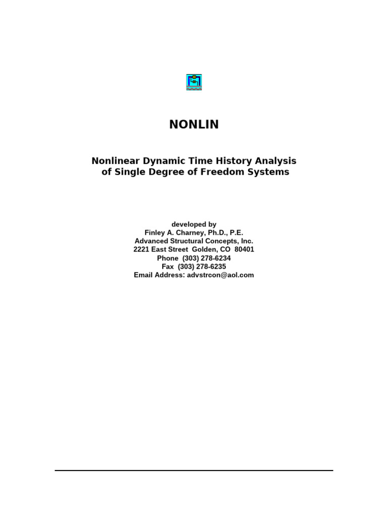 Nonlin UserManual | PDF | Window (Computing) | Menu (Computing)