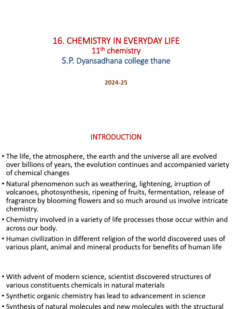 Chemistry in Everyday Life | PDF | Fat | Fatty Acid