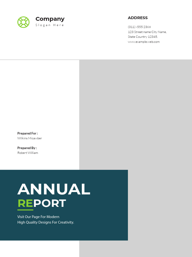 A4_Annual Report Template | PDF
