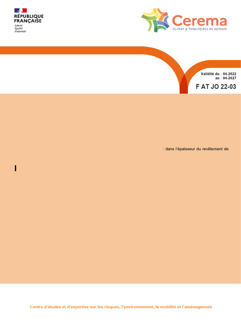 CEREMA - Avis Technique OA - Joint À Rev Amélioré | PDF | Béton | Fatigue (matériau)