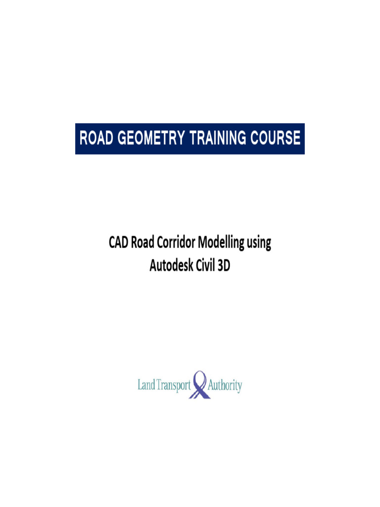 Chapter 09 - CAD Road Corridor Modelling (R5 May 2024) | PDF | Computer ...