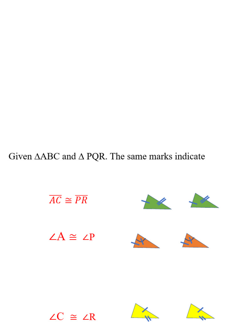 Triangle Congruence Theorems Guide | PDF | Triangle | Euclidean Plane ...