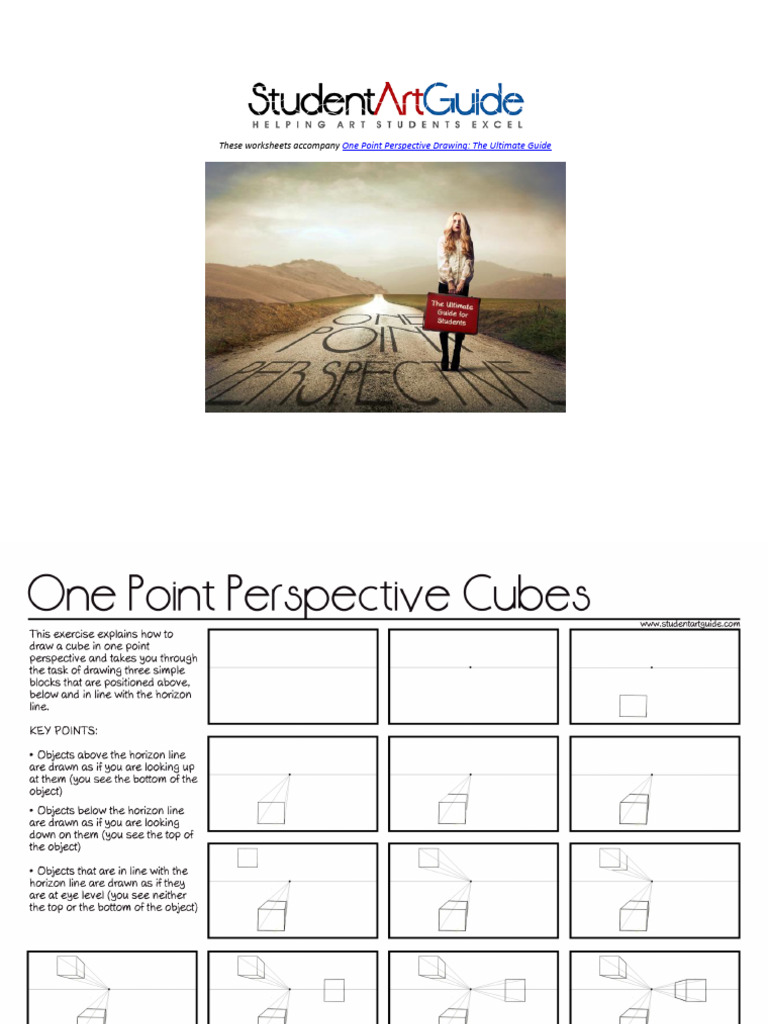 Perspective-Drawing ONE POINT | PDF