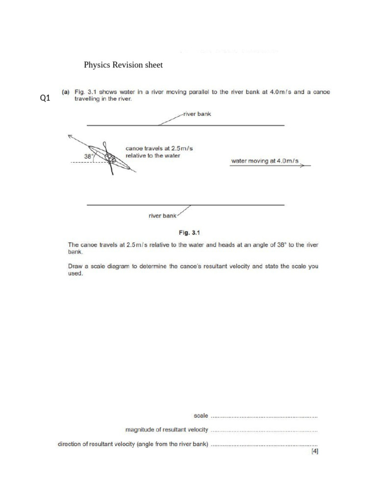 G9 Physics - Revision sheet2 | PDF