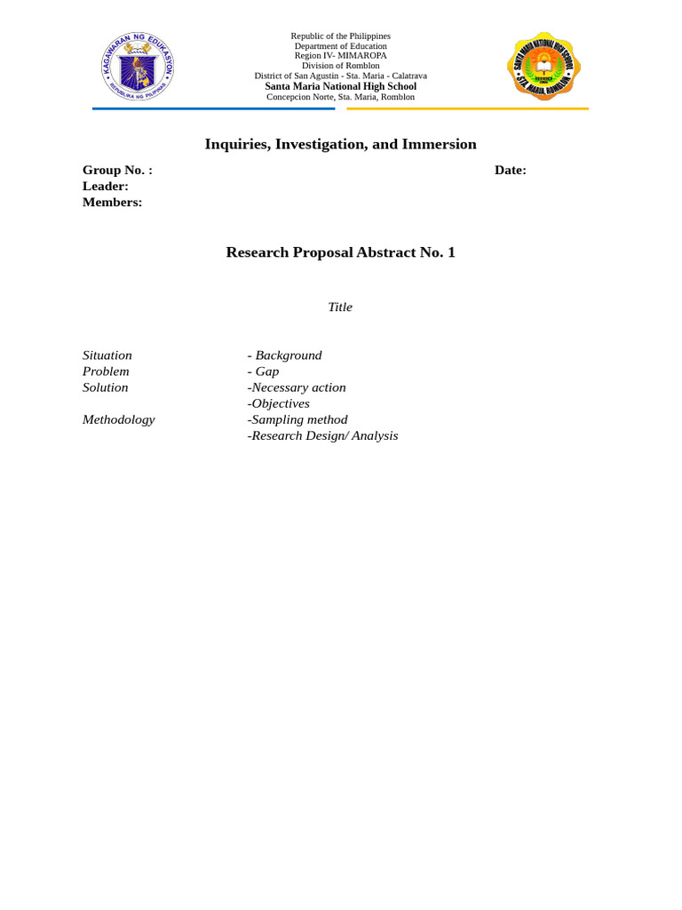 Abstract Proposal | PDF