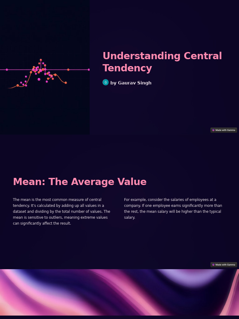 Understanding Central Tendency | PDF | Mode (Statistics) | Mean