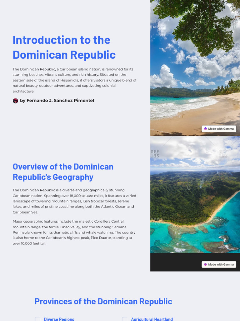 Introduction To The Dominican Republic | PDF | Dominican Republic ...