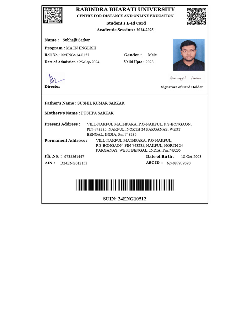 Student i Card | PDF