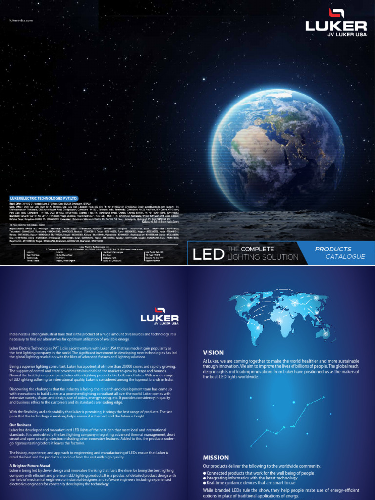 Luker LED Lighting Solutions Catalogue | PDF | Lighting | Light ...