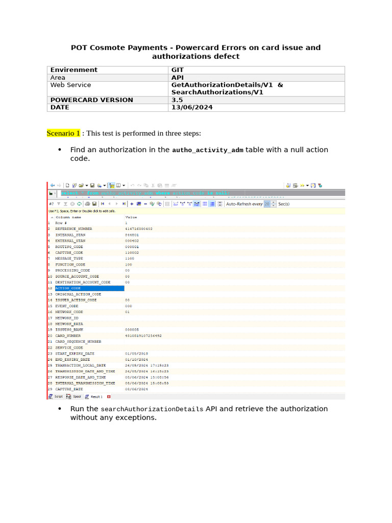POT Cosmote Payments - Powercard Errors on card issue and ...