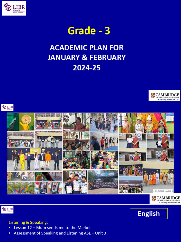 Grade 3 - Academic Planner - January & February | PDF | Linguistics ...