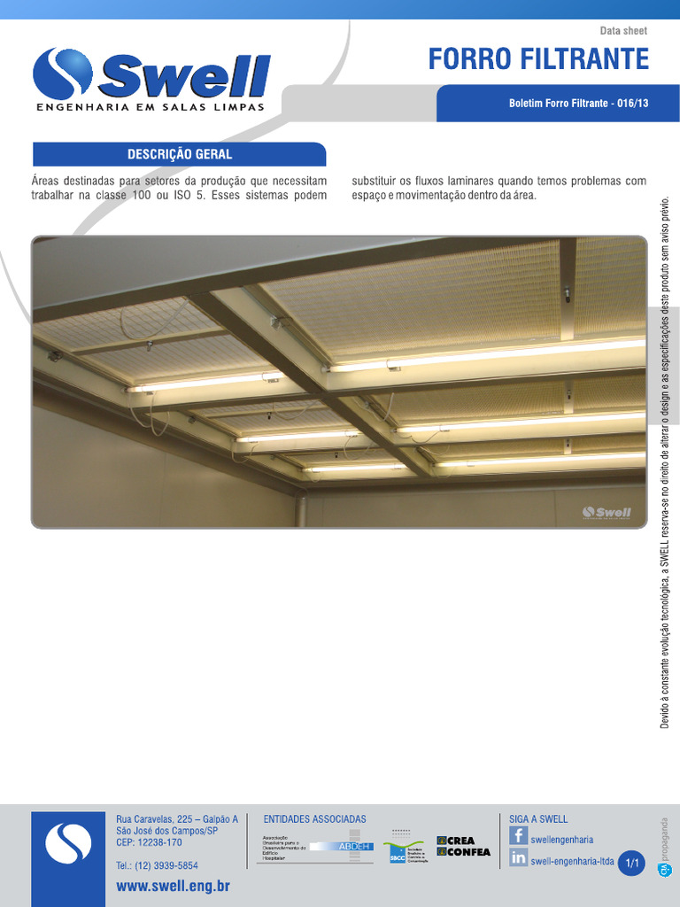 Catálogo Técnico - Forro Filtrante | PDF