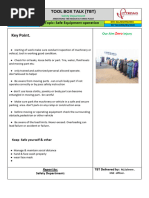 Toolbox Talk Form | PDF