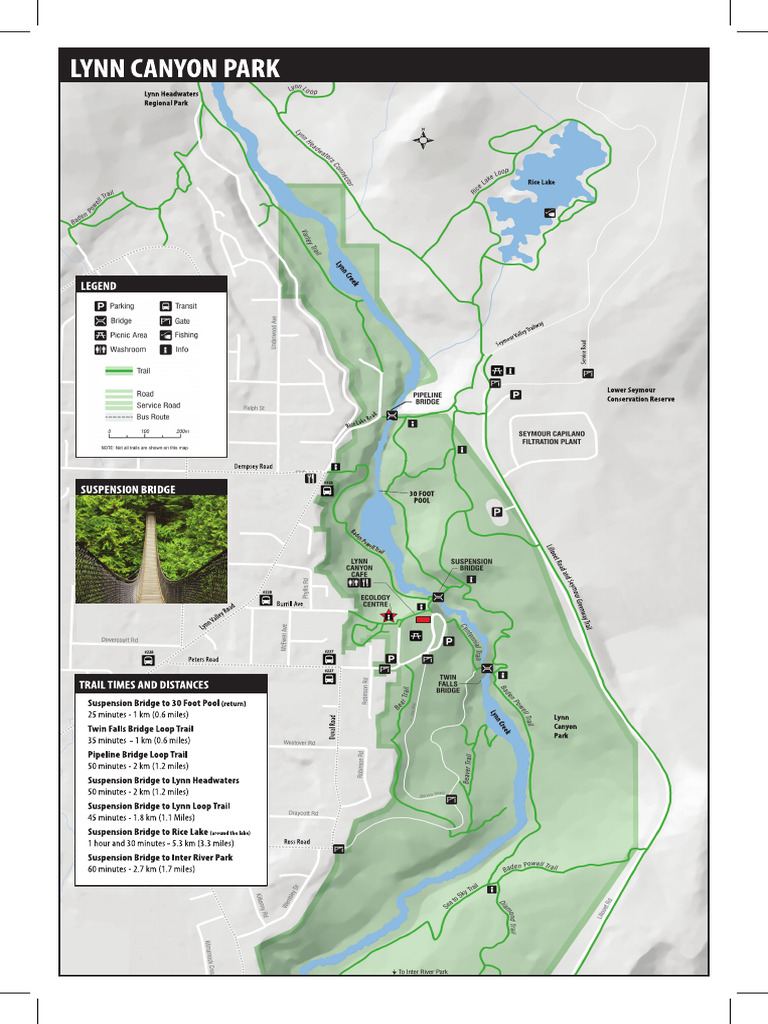 Lynn Canyon Park Map 2021 | PDF