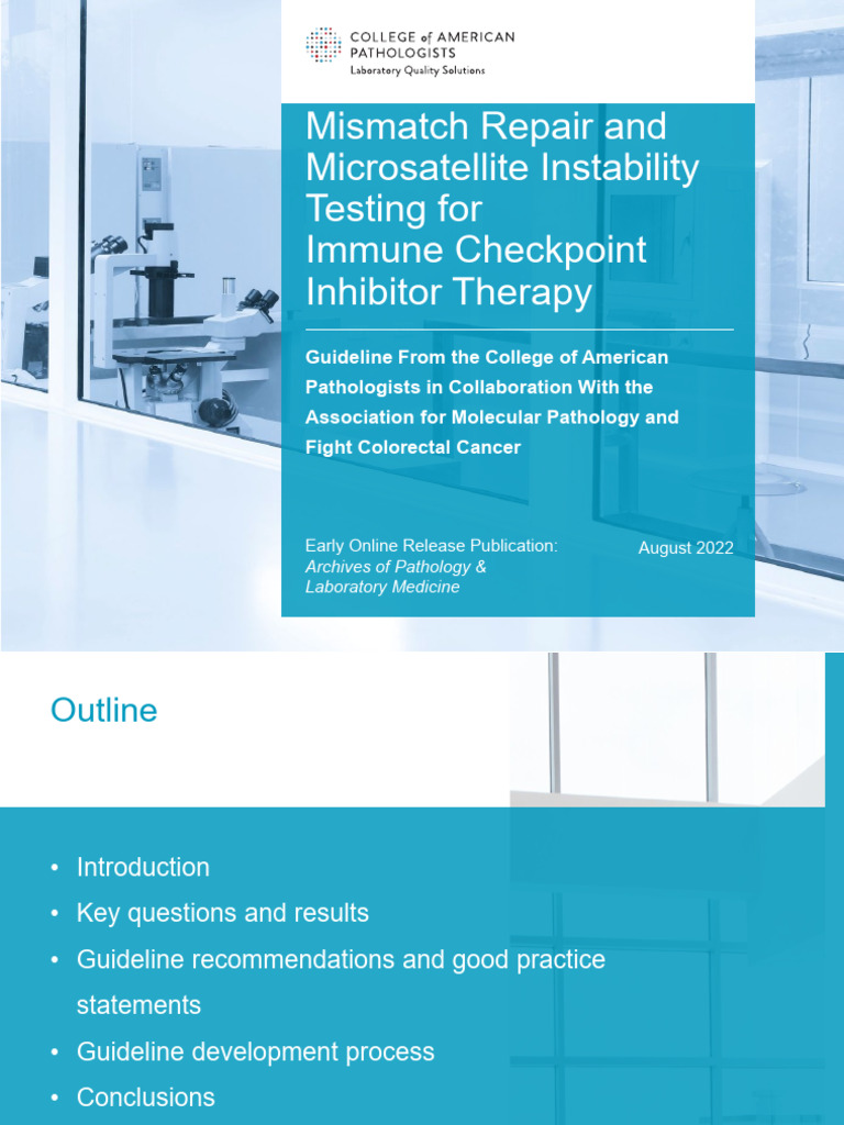 MMR Msi Teaching Presentation | PDF | Health Sciences | Medicine