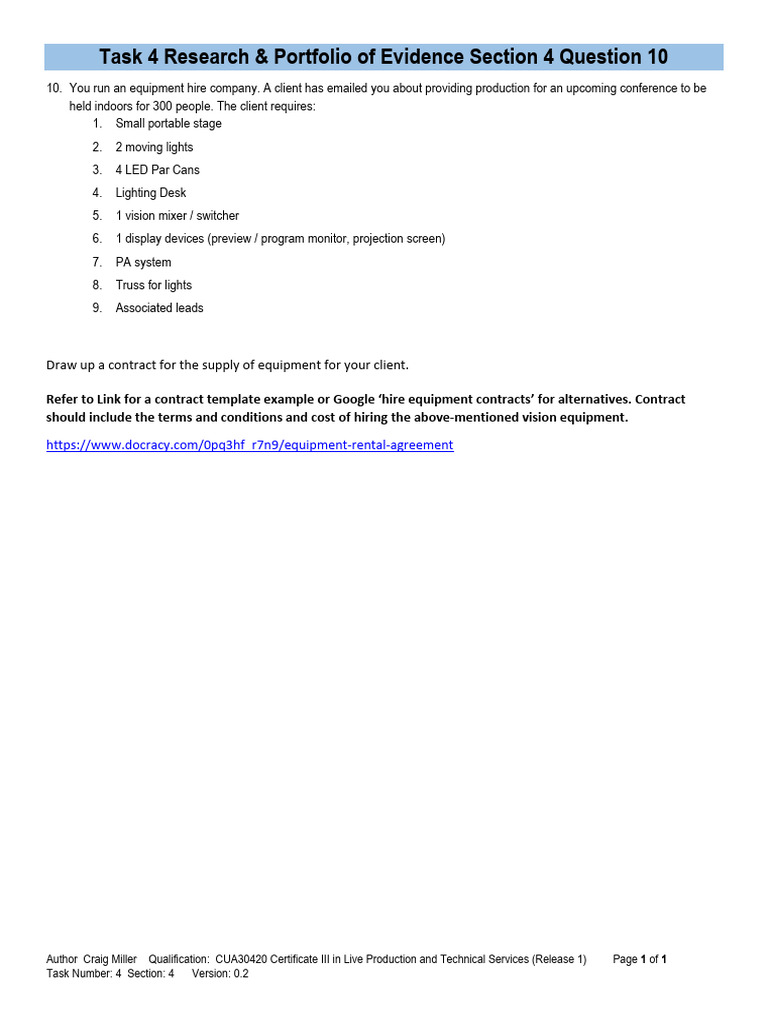 Task 4 Research Portfolio of Evidence Section 4 Question 10 | PDF