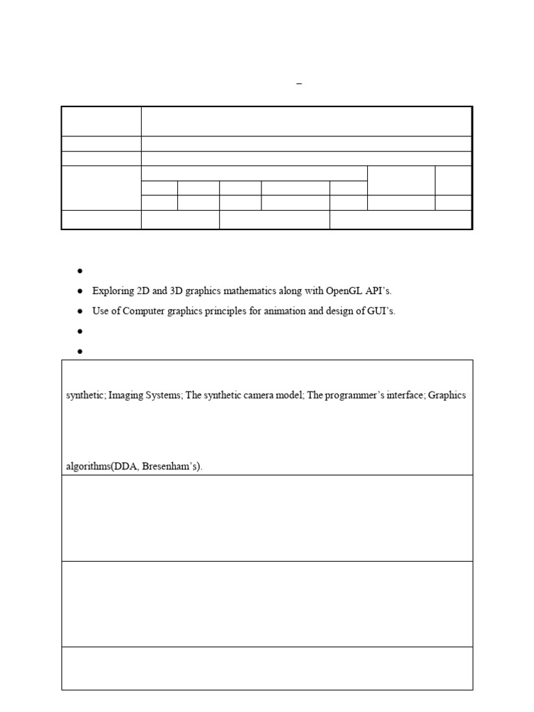 1 - 22csu502-Computer Graphics and Fundamentals of Image Processing | PDF | 2 D Computer ...