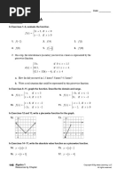 Algebra 1 - Chapter 4 Review With Worked Examples | PDF | Function ...