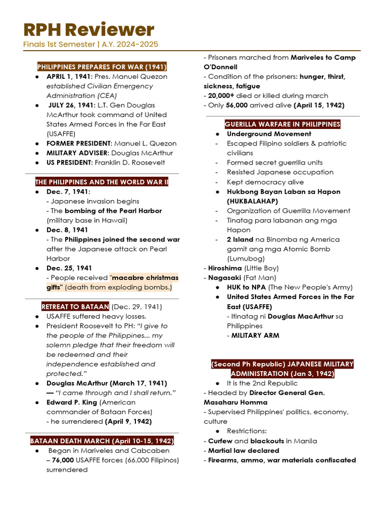 RPH-Final | PDF | Military | Philippines